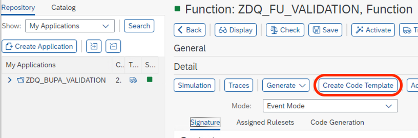 Validating data with BRFplus: Technical implementation
